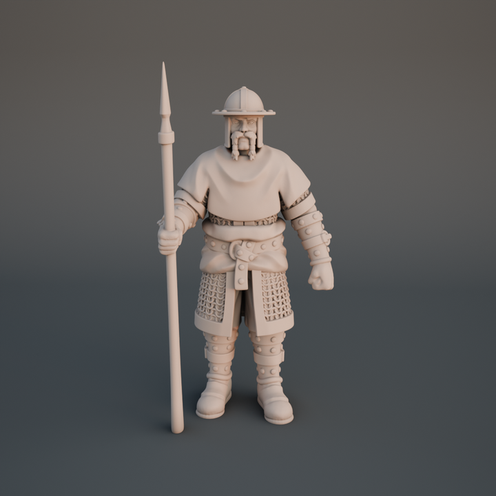 3D Printable Slavic pagan fantasy spearman 1 by Chart